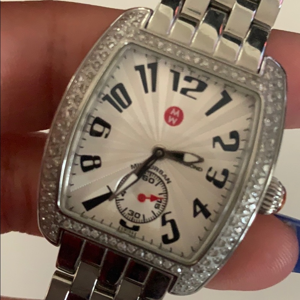 Michele Mini Urban With Diamond Bezel - Gem